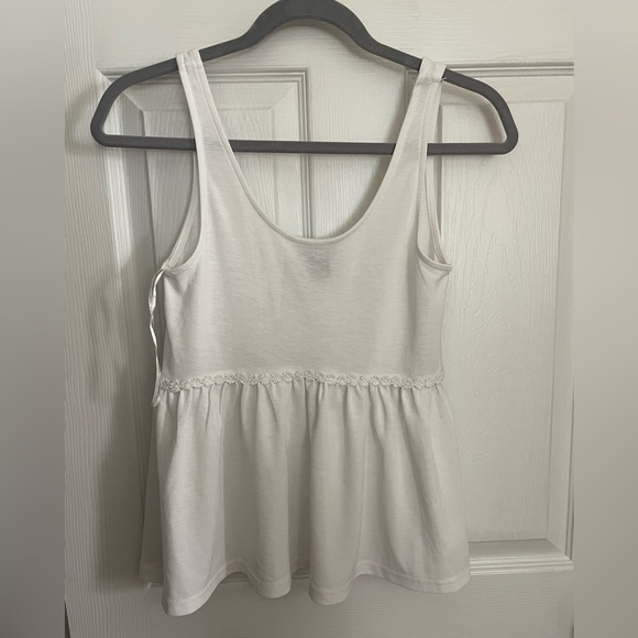Tops | Sweet Little White Tank | Poshmark